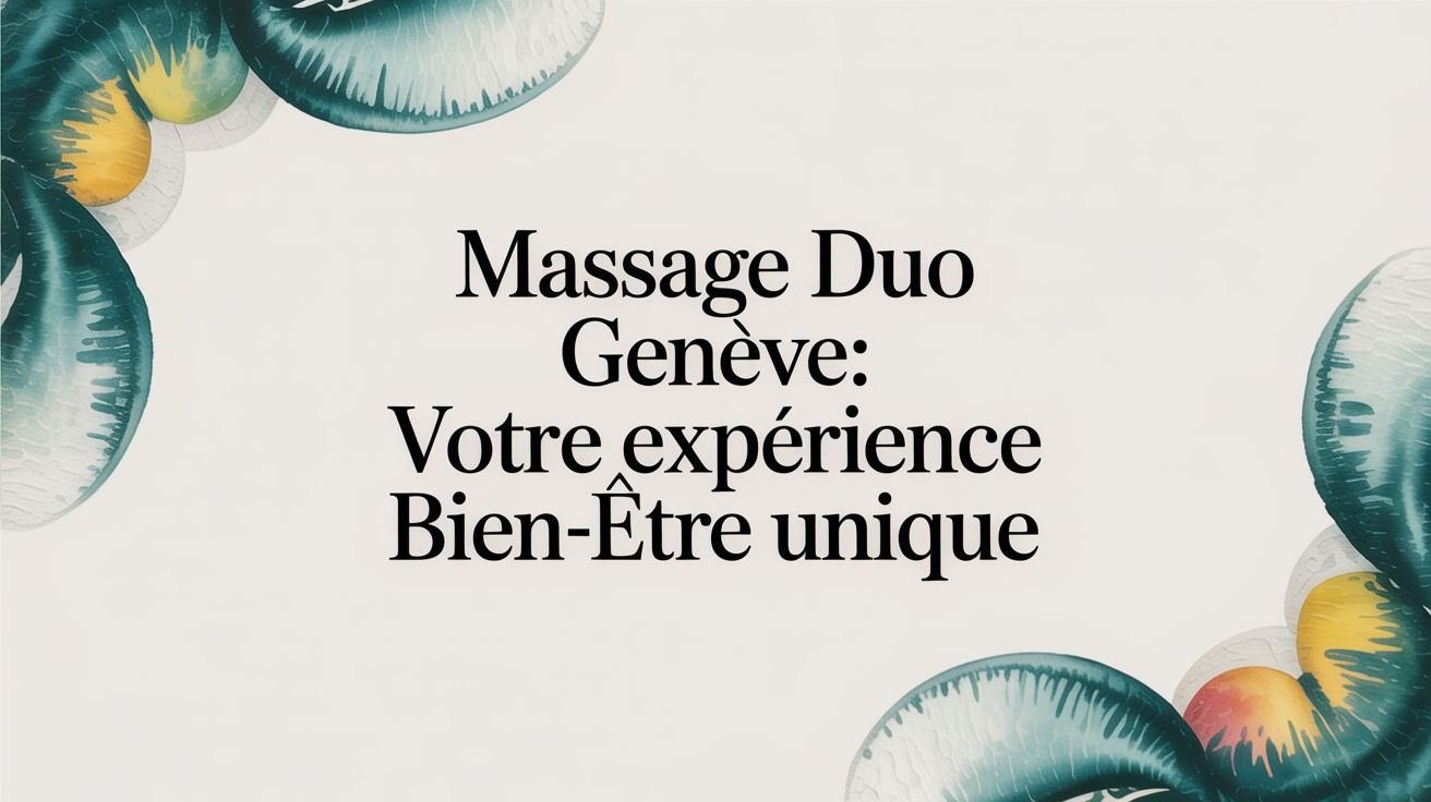 Massage Duo Genève: Votre Expérience Bien-Être Unique